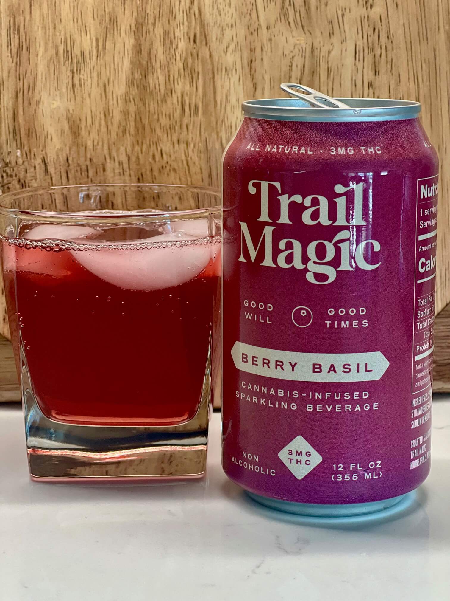 Trail Magic Berry Basil Review - THC Drink Reviews