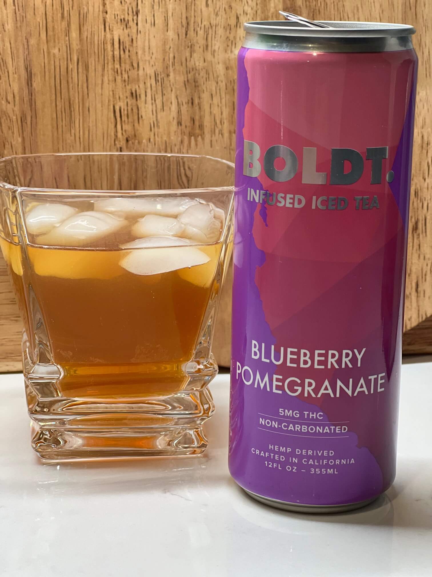 BOLDT Blueberry Pomegranate Iced Tea Review - THC Drink Reviews